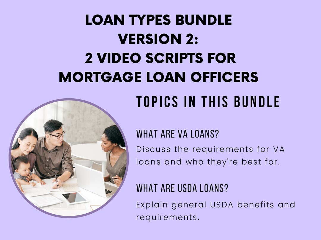2 Video Scripts Bundle | VA + USDA Loans | Mortgage Loan Officer ...