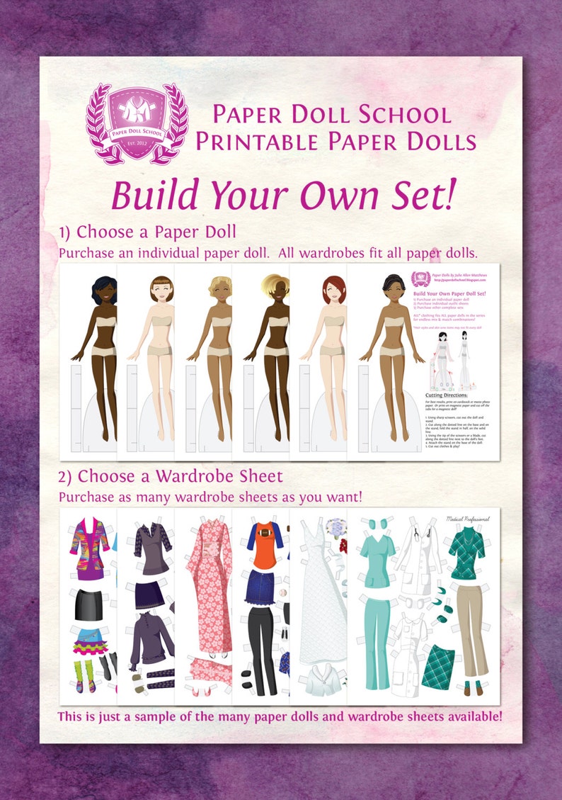 Build Your Own Set Instant Download Paper Doll Male Medium Skin Tone ...