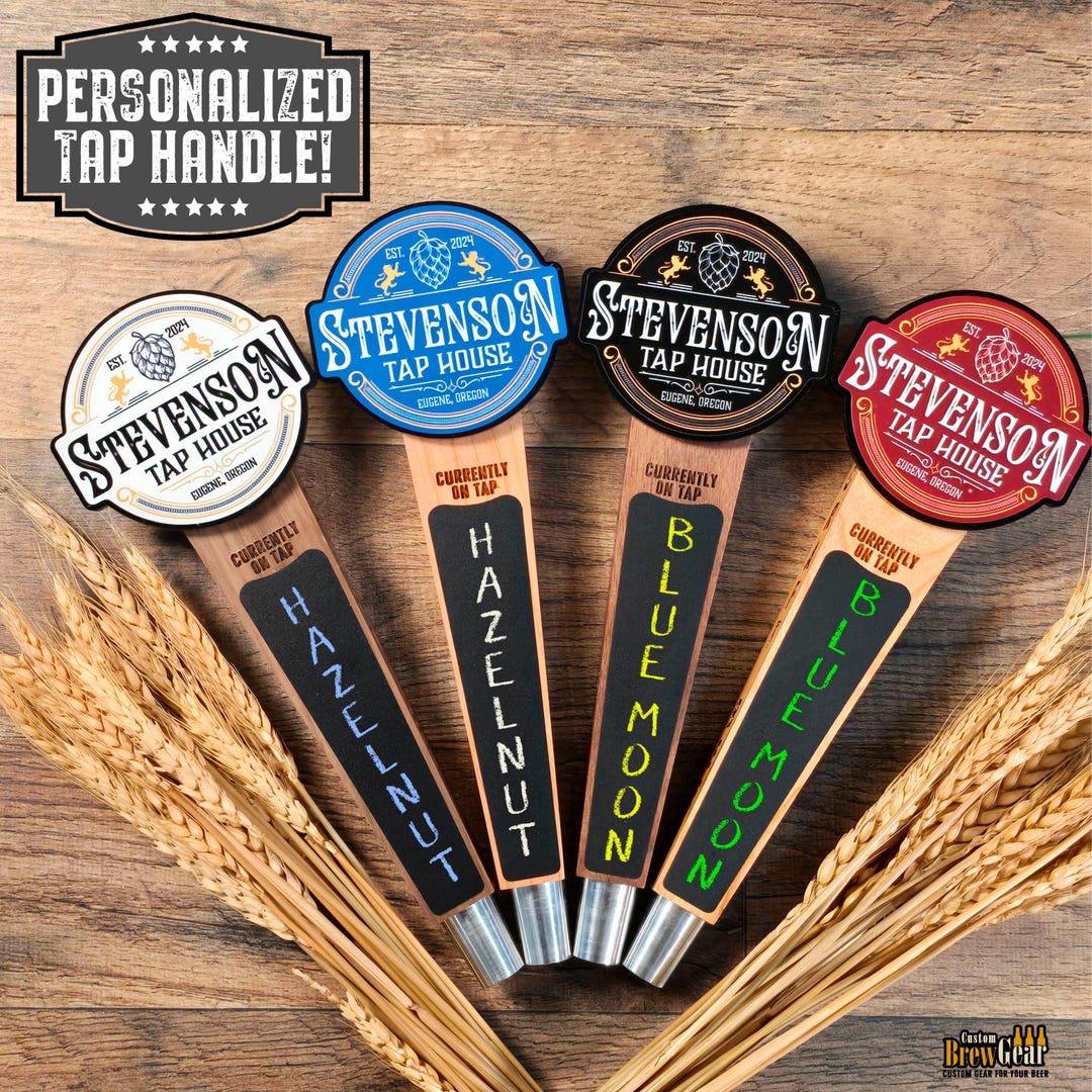 Personalized Beer Tap Handle – Custom Gift for Homebrewers and Home ...