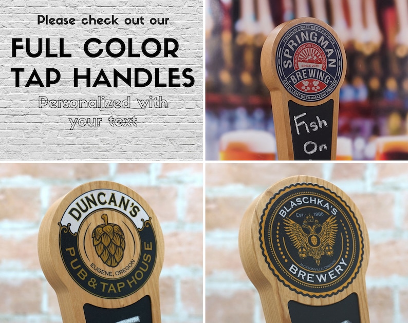 Personalized Custom Beer Tap Handle With Chalkboard Insert - Wood Stein ...