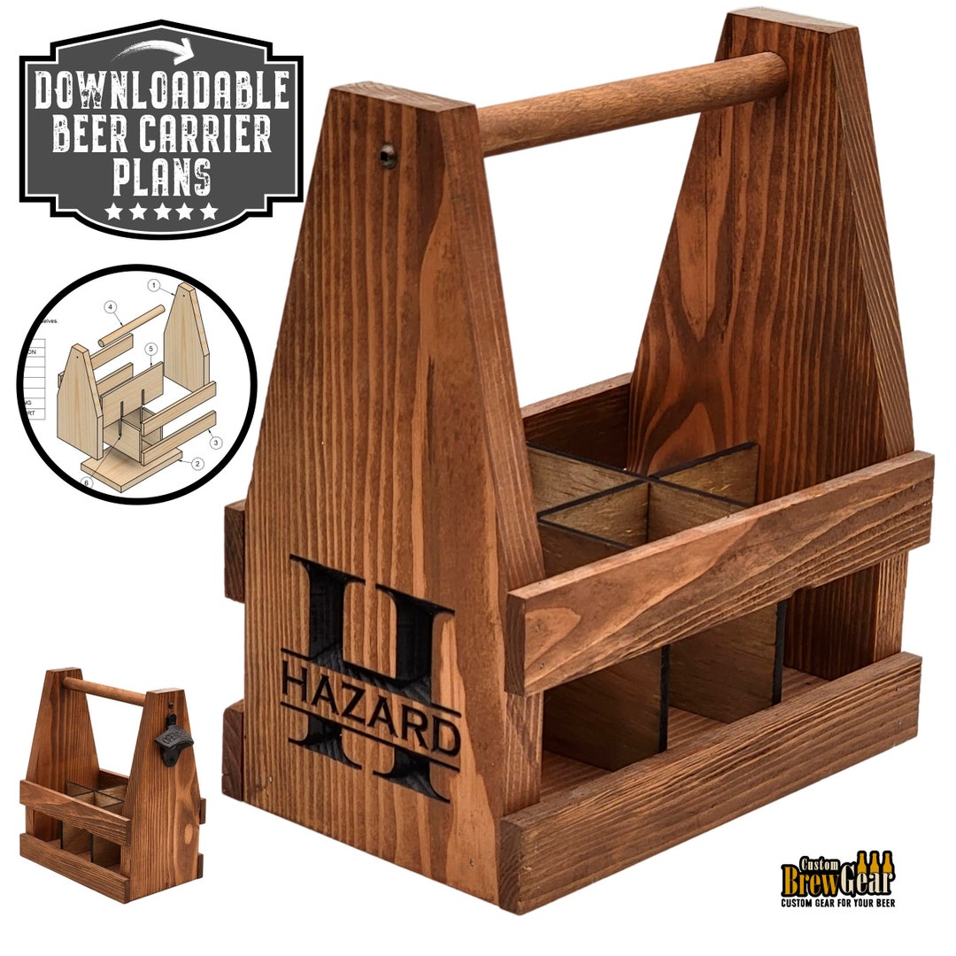 Beer Carrier Plans- Wooden Beer Carrier Woodworking Plans- Commercial ...