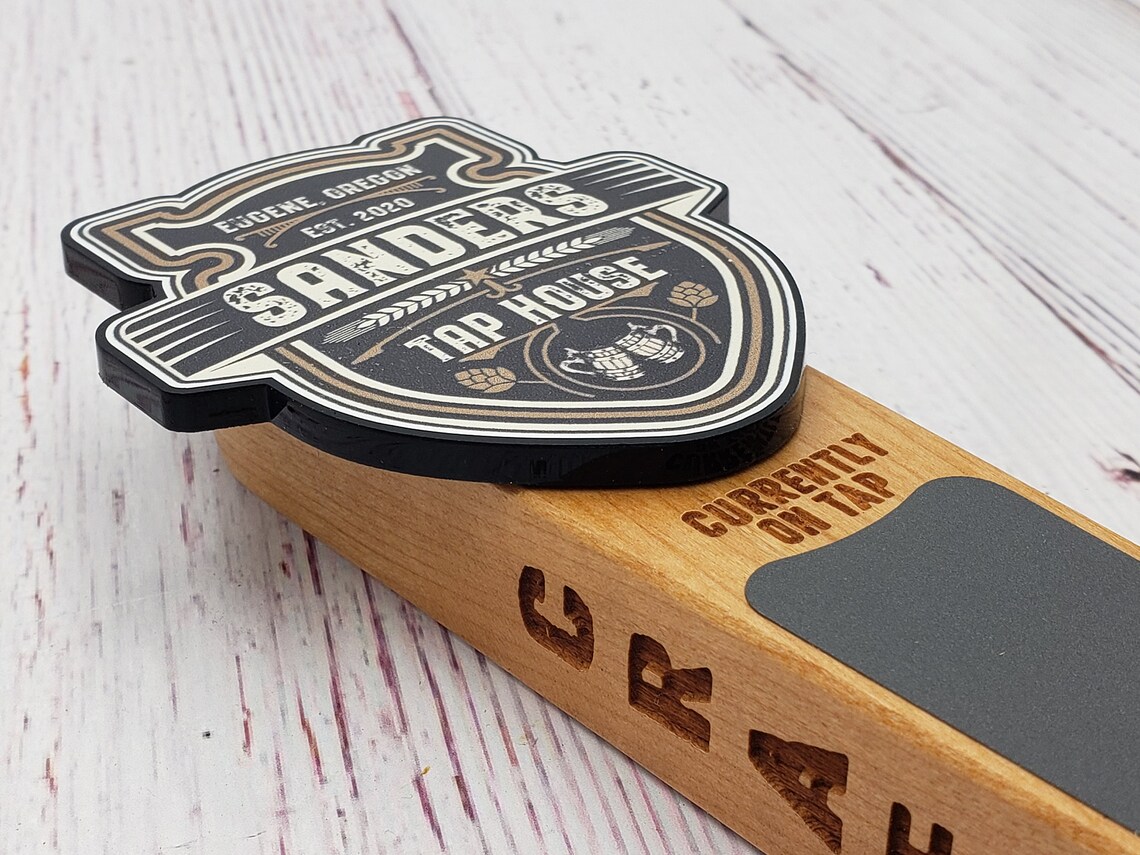 Custom Beer Tap Handle-retro Logo Edition Personalized - Etsy Canada