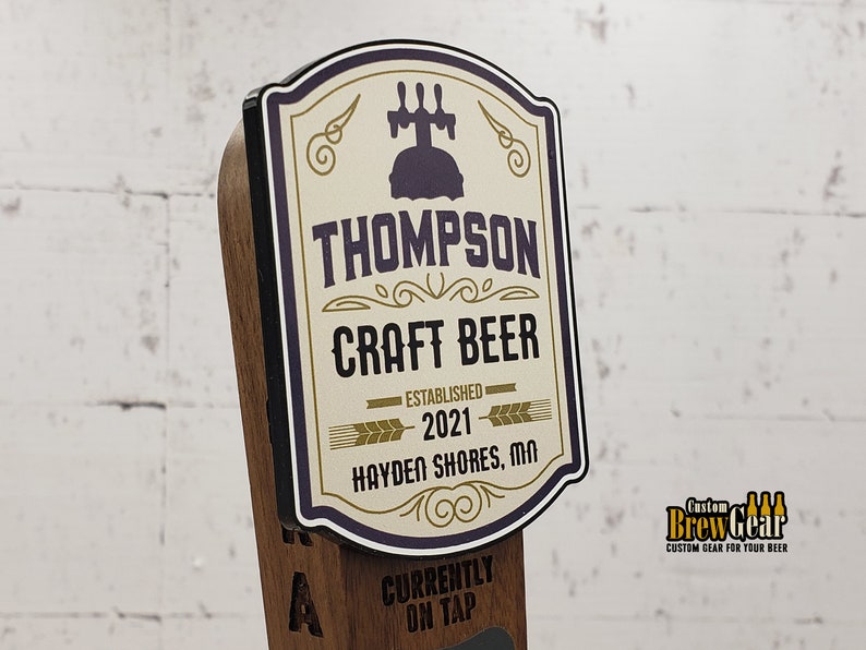 Custom Beer Tap Handle-craft Beer Edition - Personalized Kegerator Tap ...