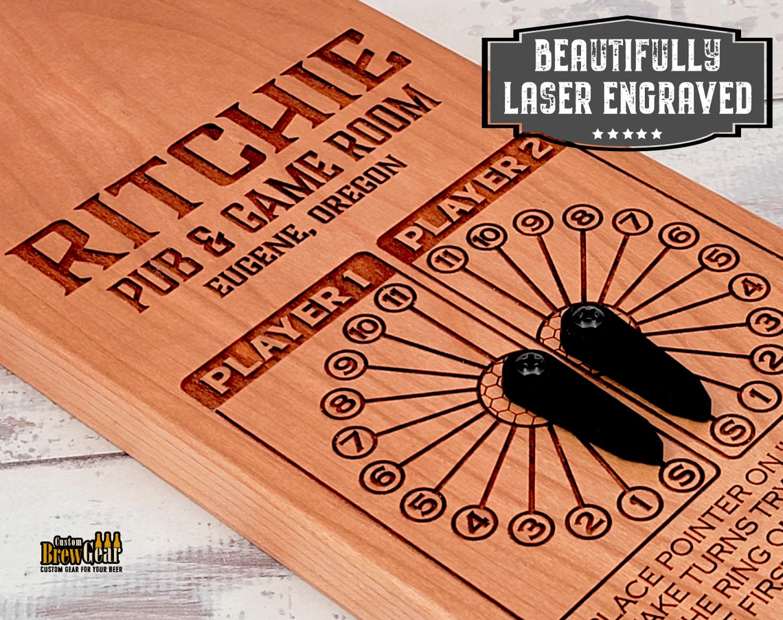 Folding Wall Mount Ring and Hook Game-solid Cherry or Walnut - Etsy