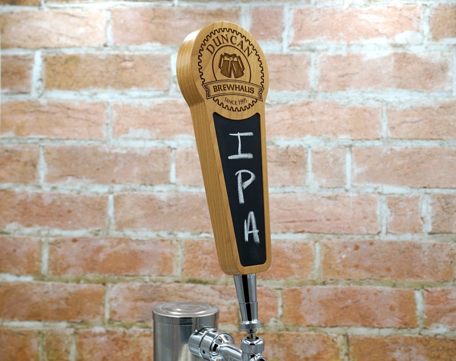 Custom Beer Tap Handle Laser Engraved With Chalkboard Insert | Etsy