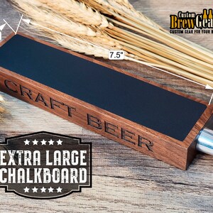 Craft Beer Tap Handle With Chalkboard-solid Cherry or Walnut - Etsy