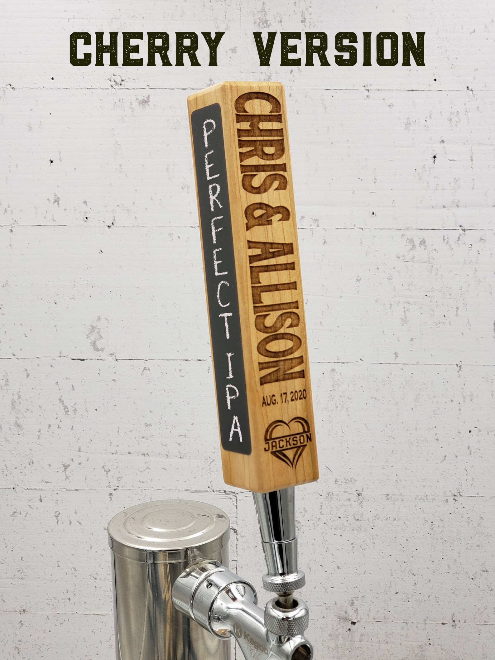 Custom Wedding Beer Tap Handle-laser Engraved With Chalkboard - Etsy