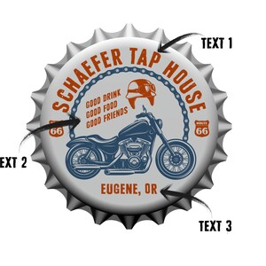 Custom Beer Tap Handle-motorcycle Edition, Personalized Kegerator Beer ...