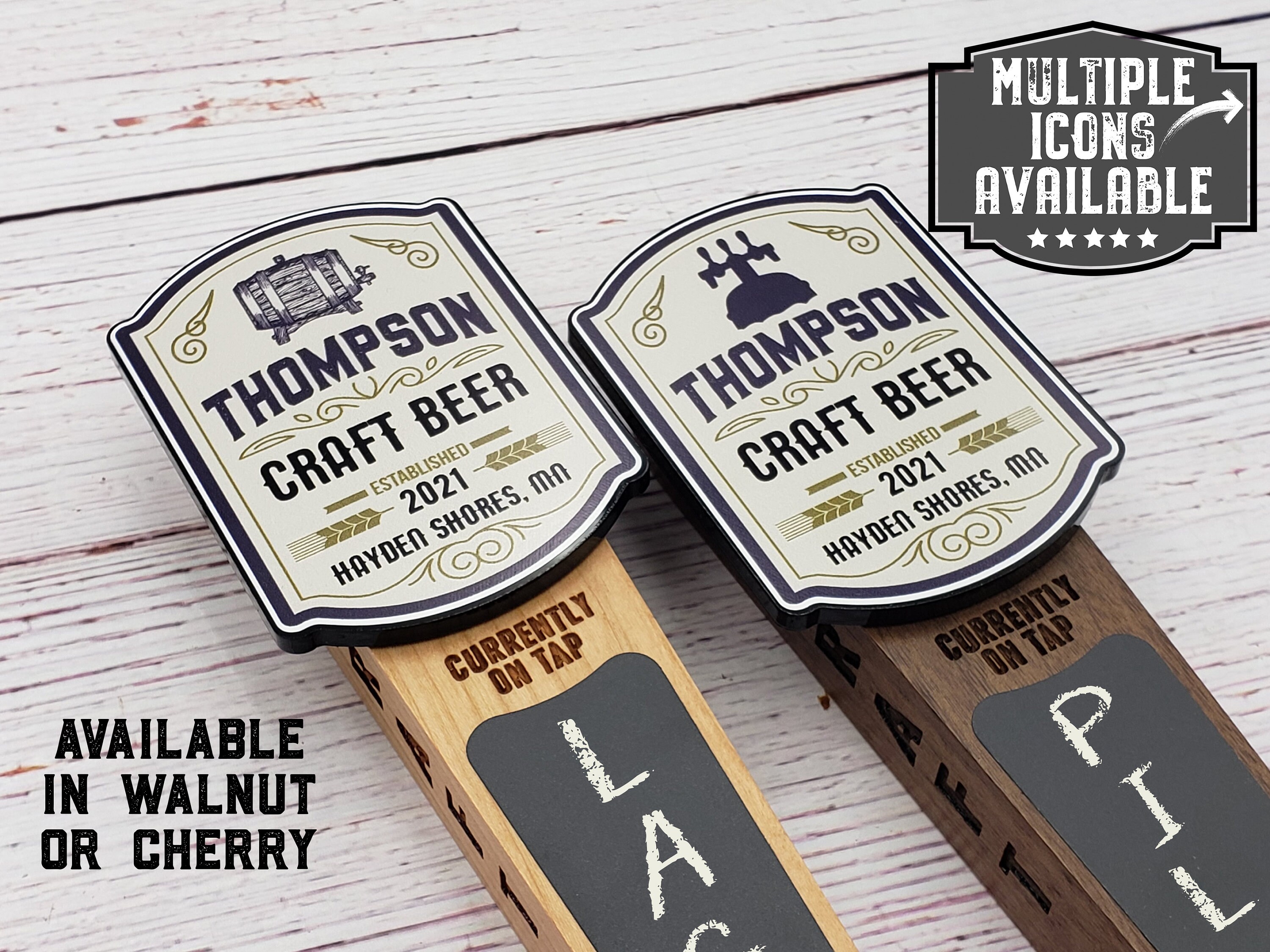 Custom Beer Tap Handle-craft Beer Edition - Personalized Kegerator Tap ...