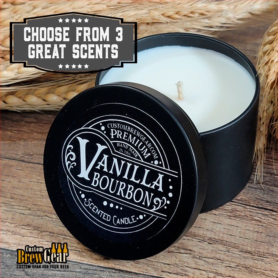 Liquor Themed Candles- Bootleg Gin, Vanilla Bourbon, and Baked Apple ...