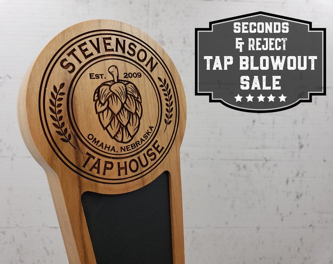 Personalized Beer Tap Seconds and Rejected Beer Taps Hop Edition - Etsy