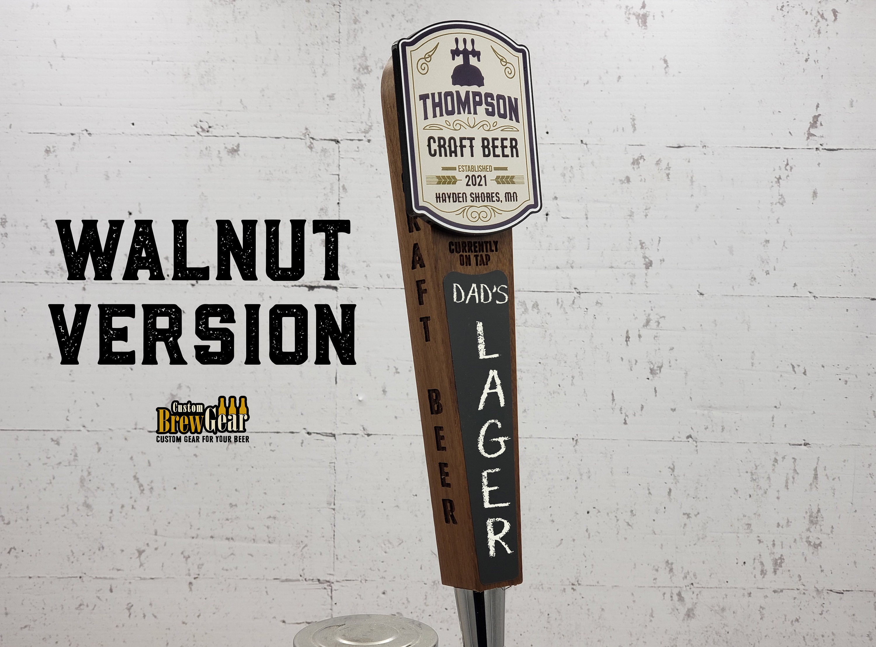 Custom Beer Tap Handle-craft Beer Edition - Personalized Kegerator Tap ...