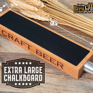 Craft Beer Tap Handle With Chalkboard-solid Cherry or Walnut - Etsy