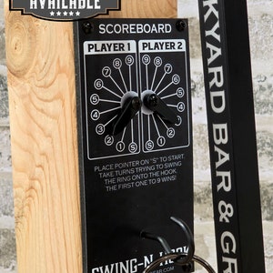 Outdoor-indoor Folding Ring and Hook | Personalized Bimini Ring Toss ...