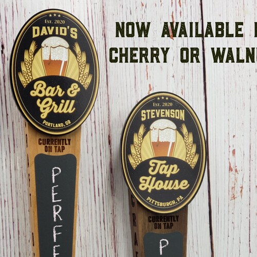 Custom Beer Tap Handle With Chalkboard Tap House Edition - Etsy