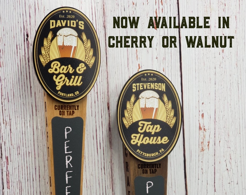 Custom Beer Tap Handle With Chalkboard, Tap House Edition, Personalized ...