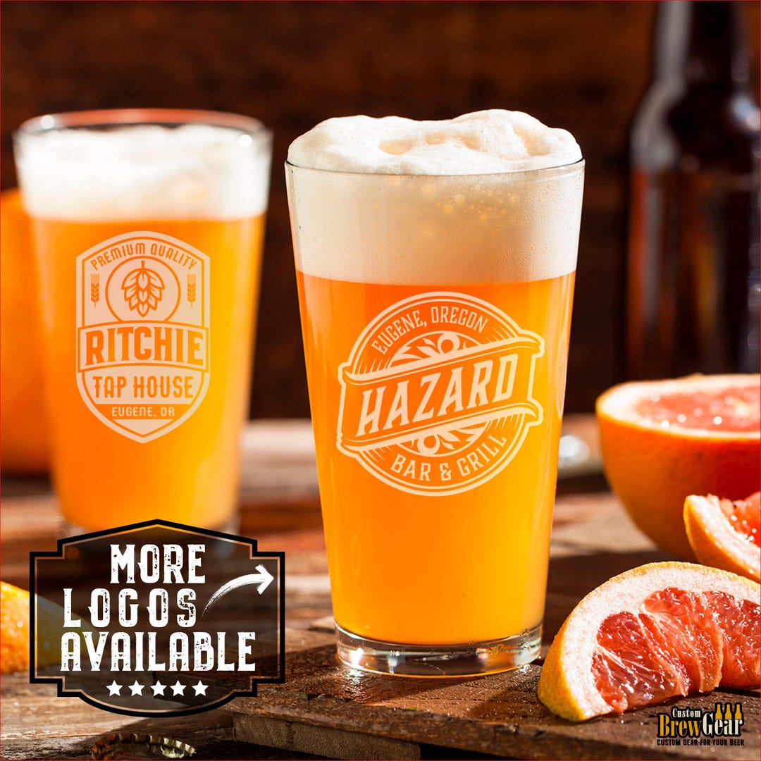 Personalized Beer Pint Glass | Engraved Beer Glass | Custom Beer Pint ...