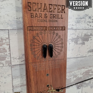 Folding Wall Mount Ring and Hook Game-solid Cherry or Walnut Edition ...