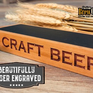 Craft Beer Tap Handle With Chalkboard-solid Cherry or Walnut - Etsy
