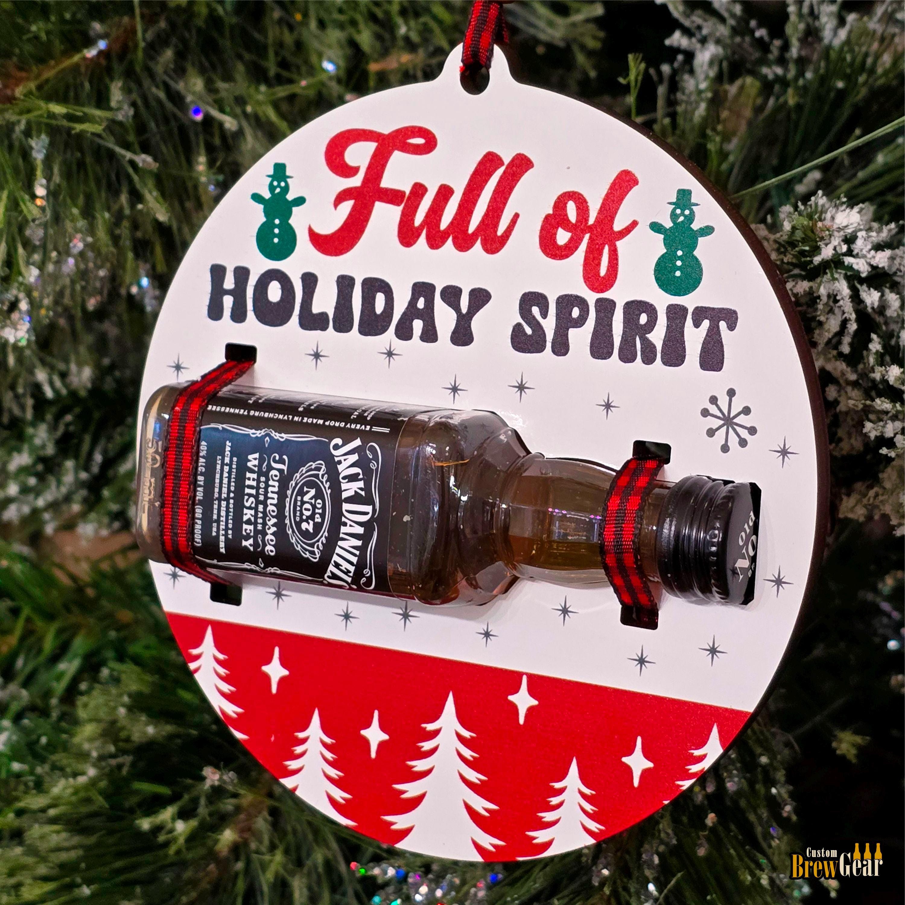 Jack Daniels or Fireball Mini Bottle Christmas Ornament – Perfect for ...