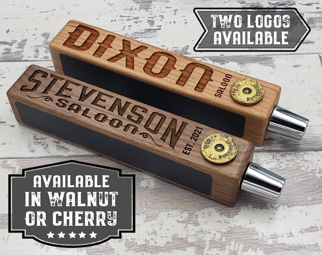 Custom Beer Tap Handle-laser Engraved With Chalkboard Shotgun Edition ...