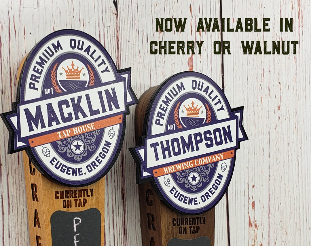 Custom Beer Tap Handle-classic Logo Edition Personalized Kegerator Tap ...