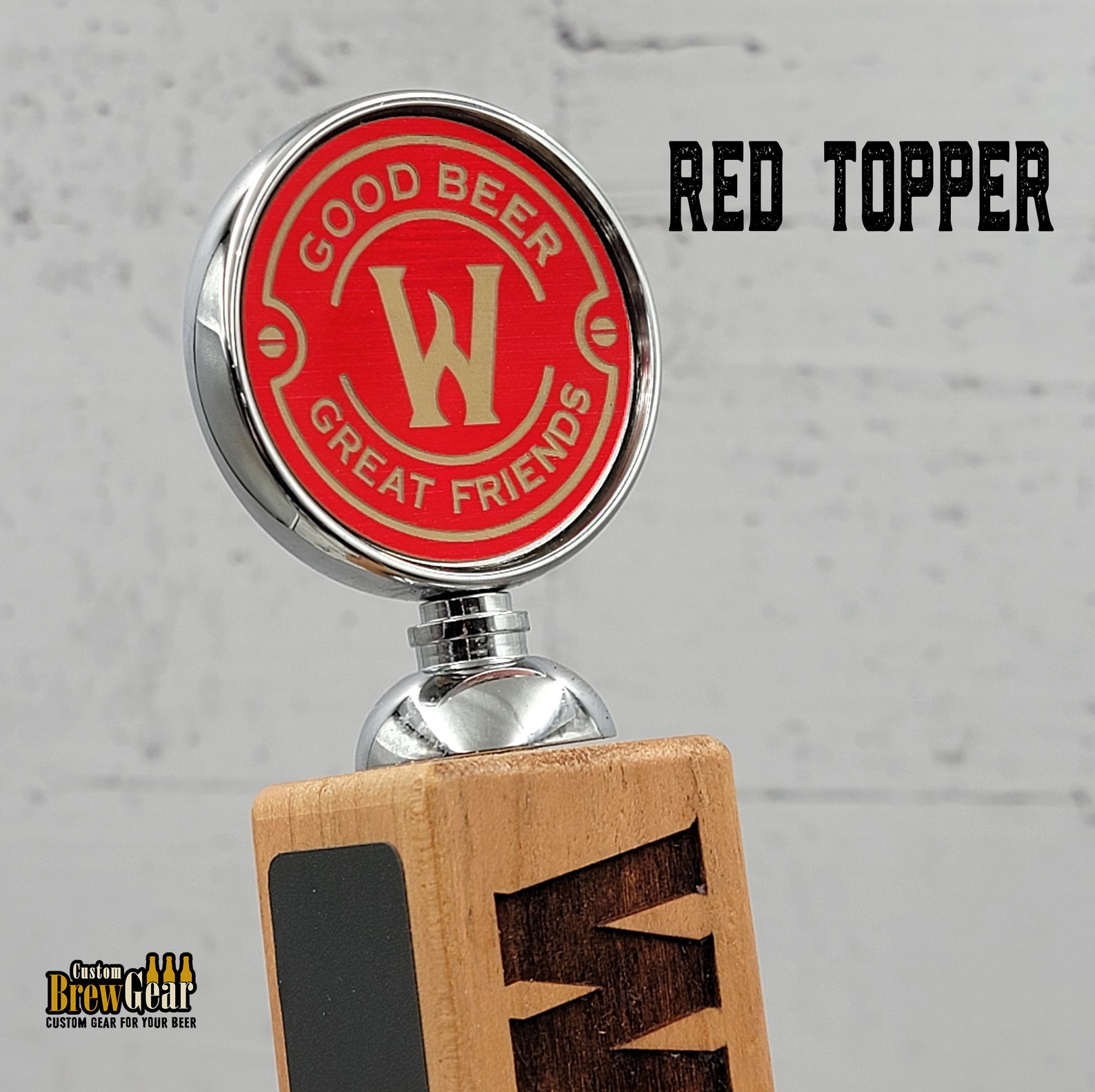 Custom Beer Tap Handle With Topper-laser Engraved With Chalkboard ...
