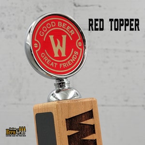 Custom Beer Tap Handle With Topper-laser Engraved With Chalkboard ...