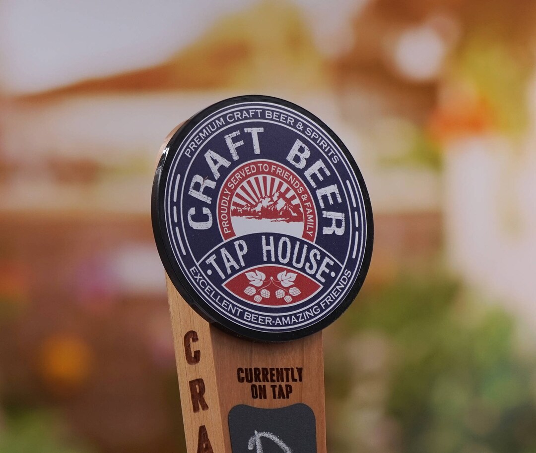 Custom Beer Tap Handle With Chalkboard, Outdoor Edition, Personalized ...