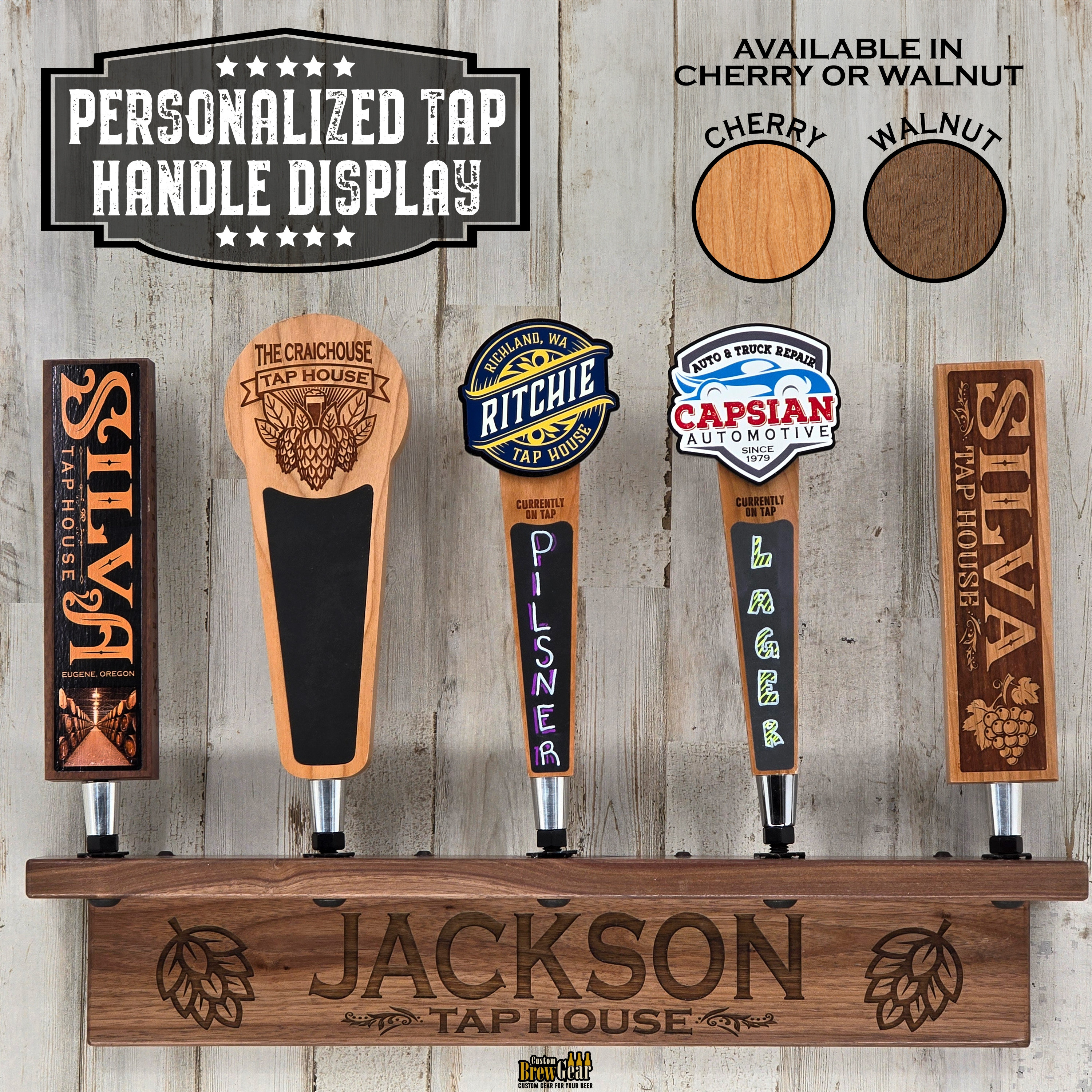 Premium Beer Tap Display, Personalized Beer Tap Display, Available in ...