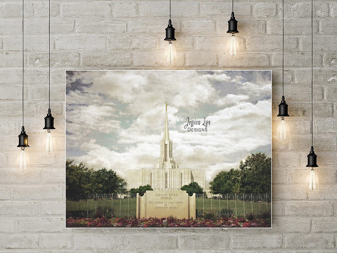 Jordan River Latter Day Saint Temple Print Digital Download - Etsy