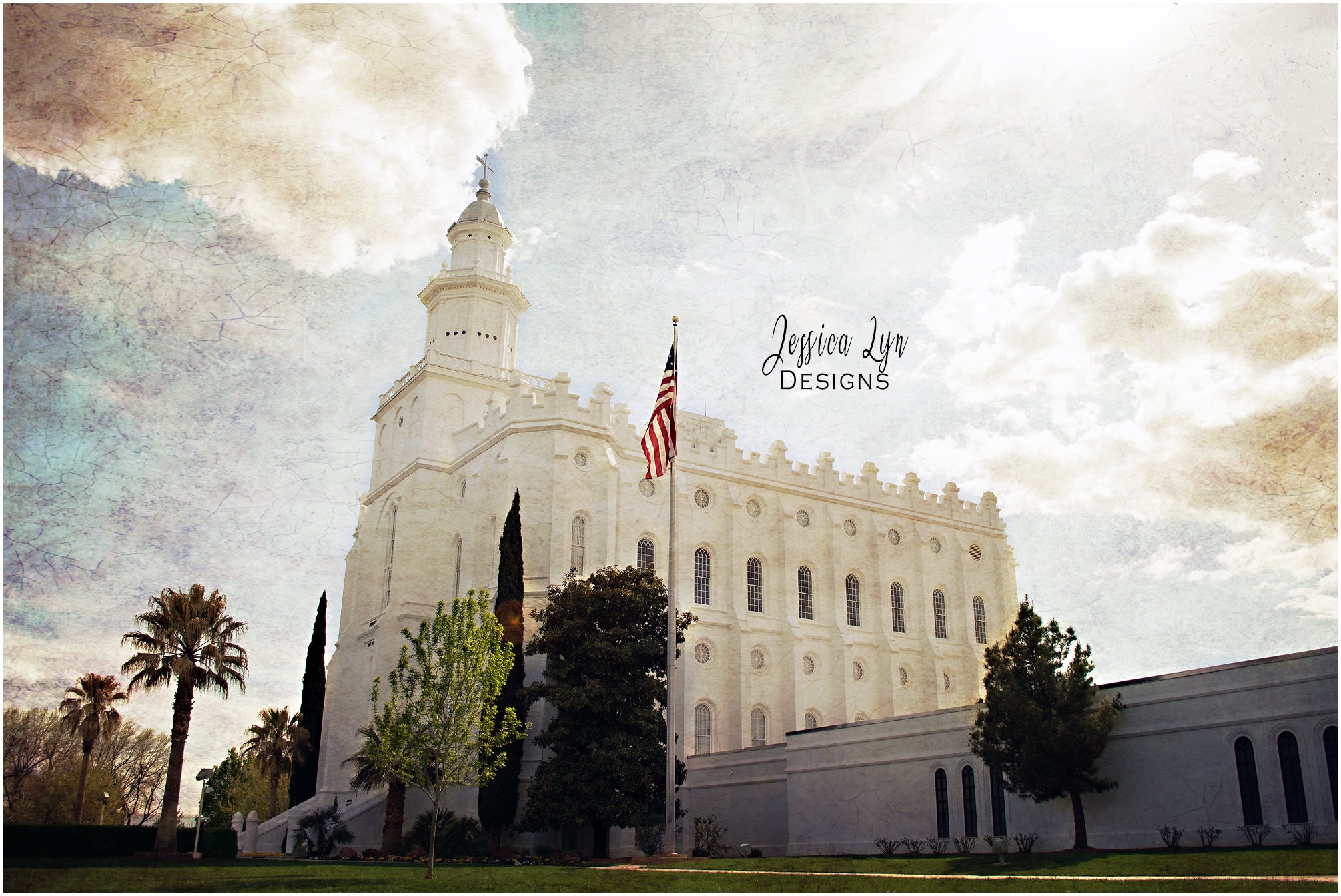 St. George Latter Day Saints Temple Print Digital Download - Etsy