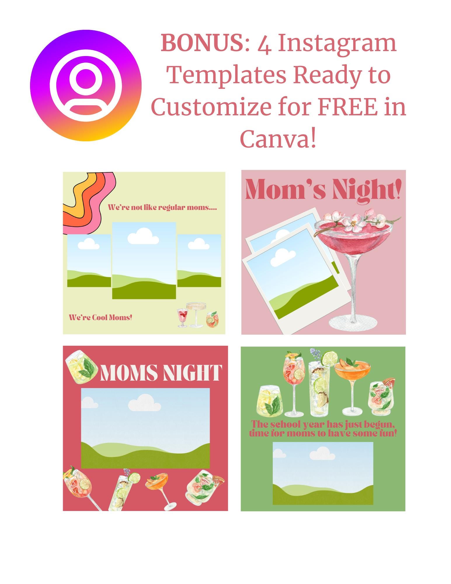 Customizable Canva Template for a Back to School Party - Girlfriends ...