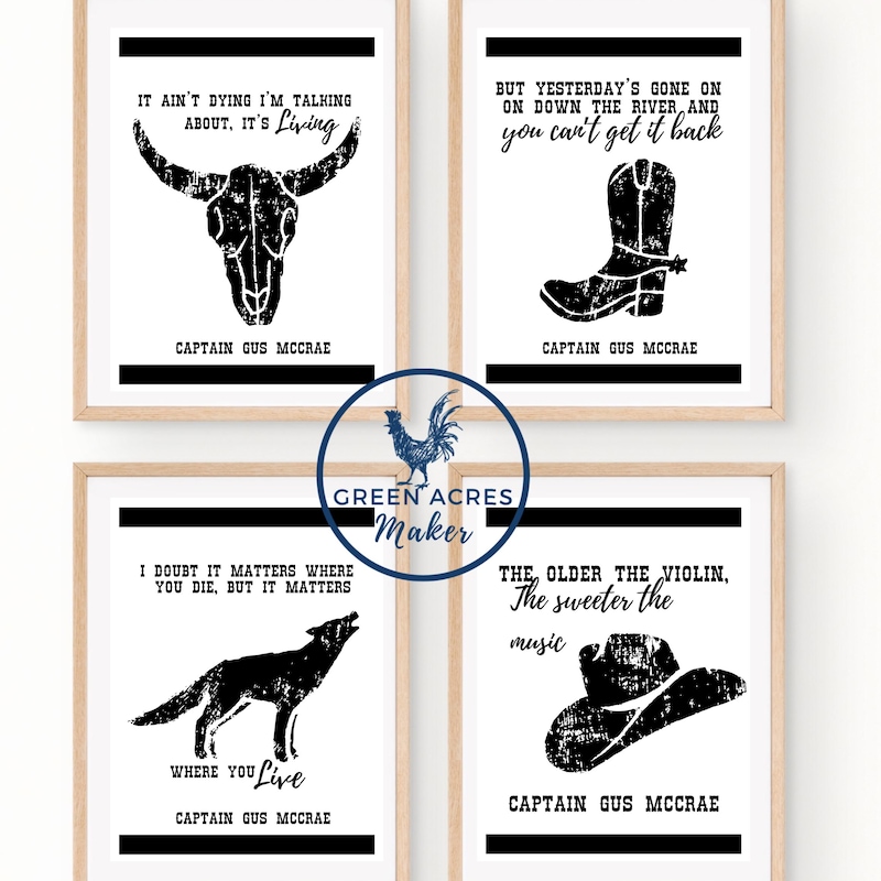 Lonesome Dove Gus Mccrae - Etsy UK