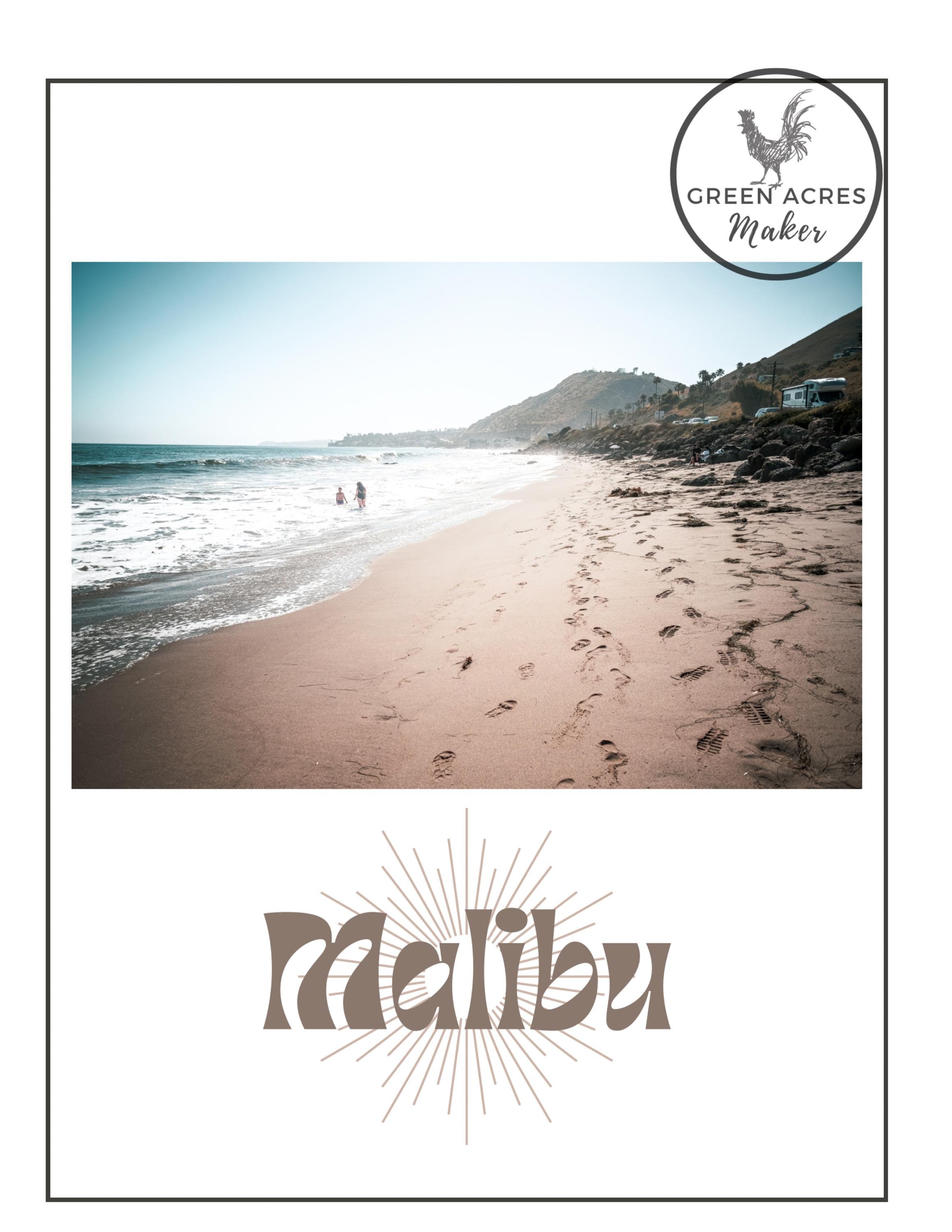 Malibu, California Photo Poster, California Wall Art, Malibu Art Print ...