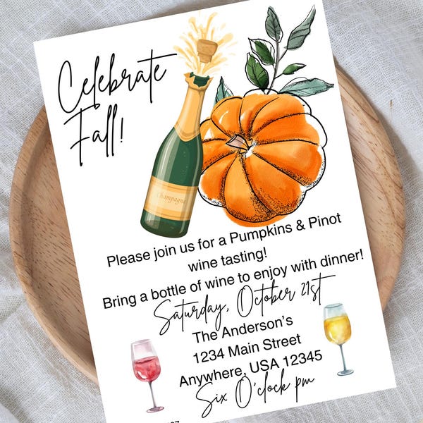 Fall Invitations - Etsy