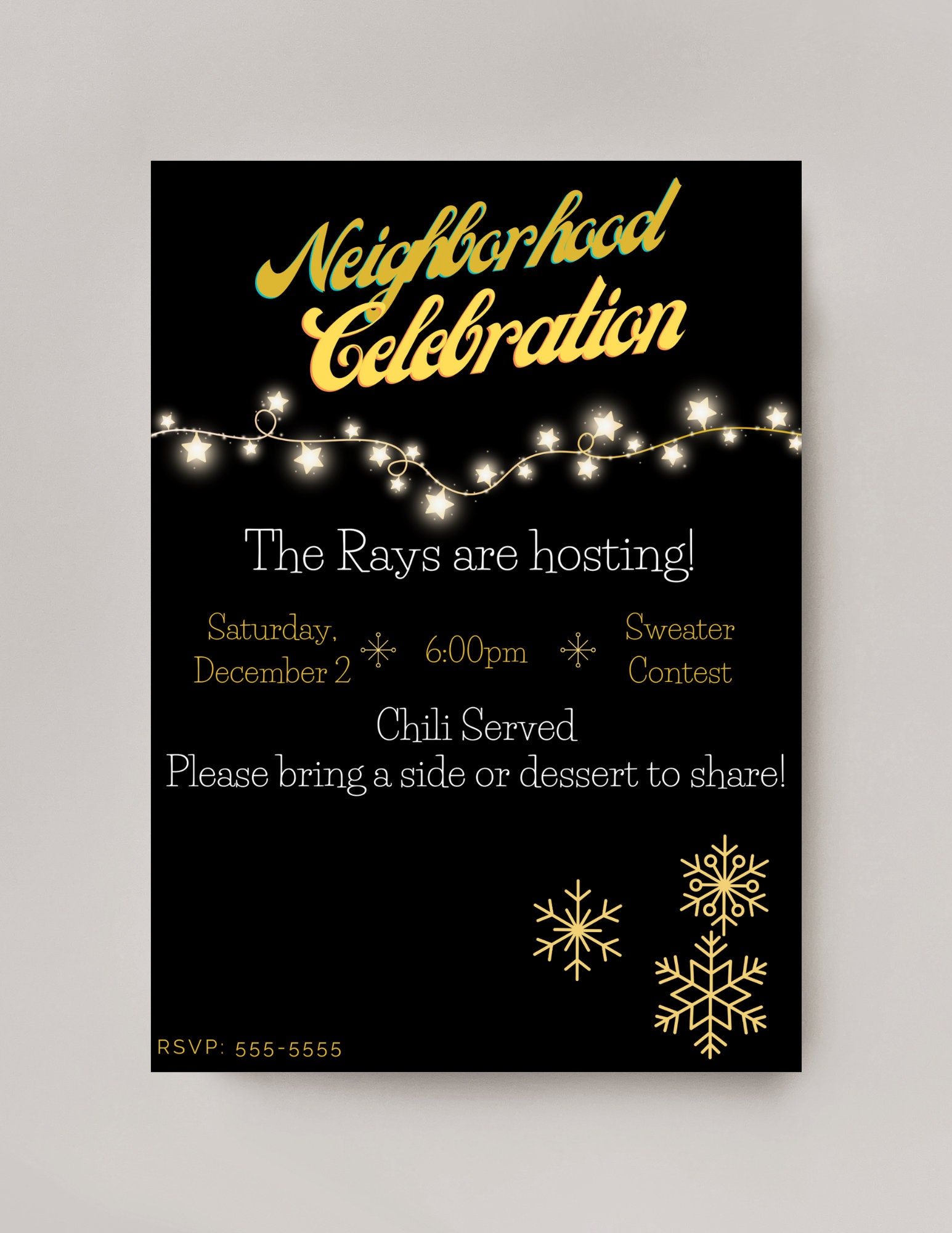 Neighborhood Celebration Invitation - Customize for Free in Canva ...