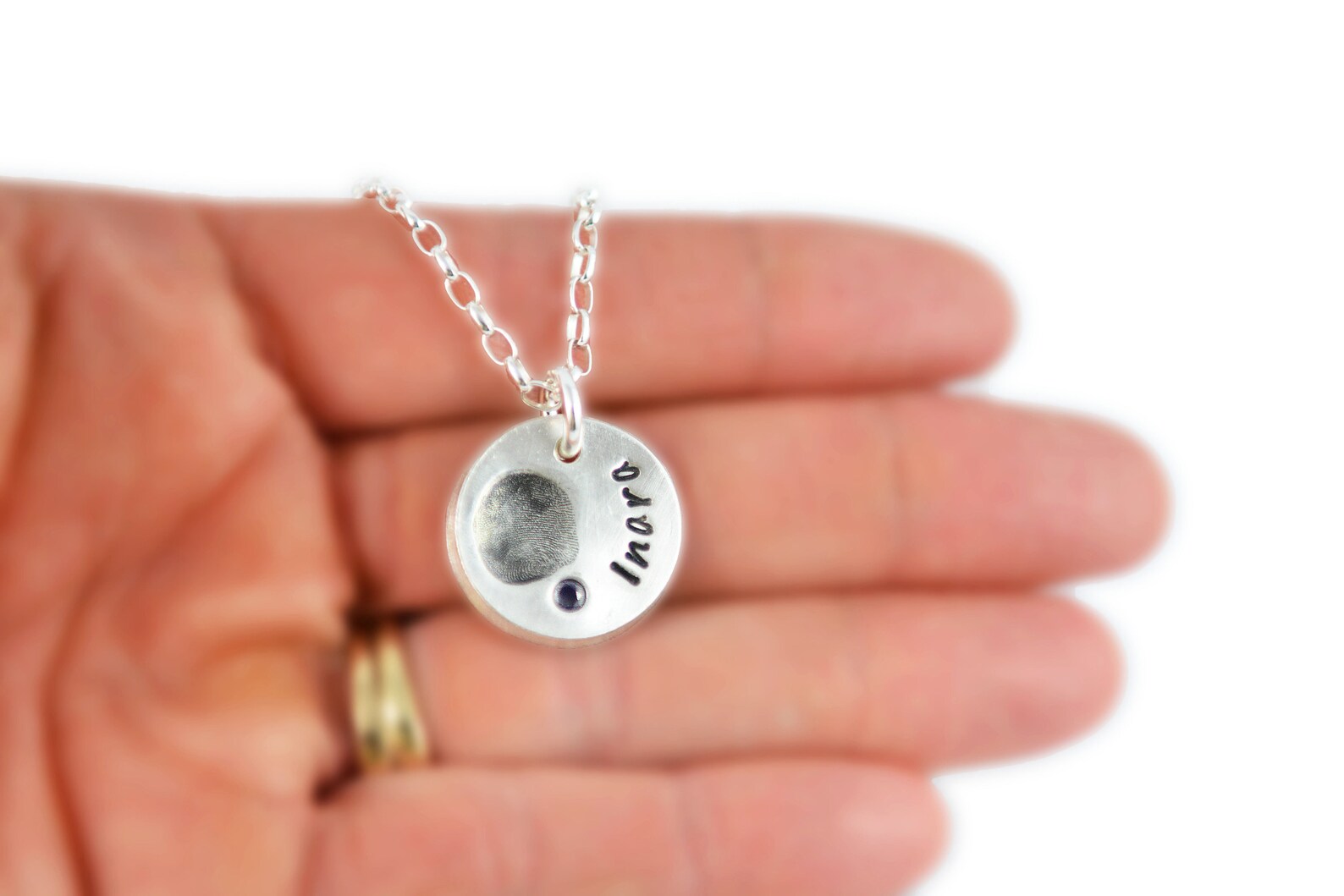 Fingerprint Necklace Fingerprint Jewelry Fingerprint - Etsy