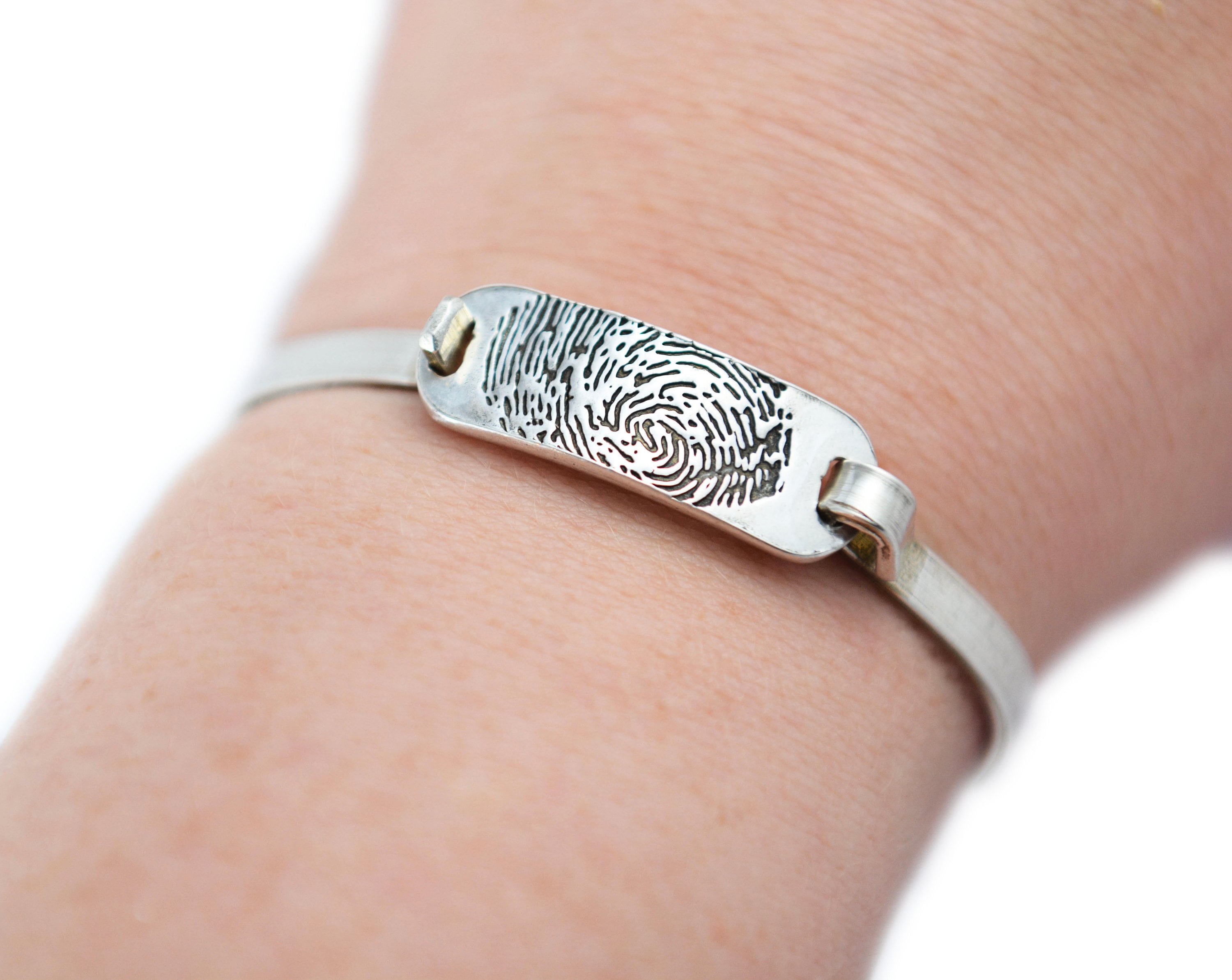 Fingerprint Jewelry Fingerprint Bracelet Fingerprint - Etsy Canada