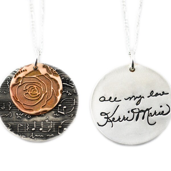 Handwriting Jewelry - Etsy