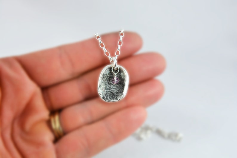 Fingerprint Jewelry Fingerprint Necklace Fingerprint Pendant | Etsy