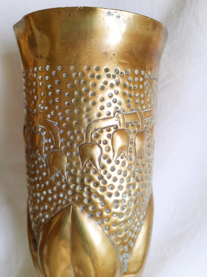 Trench Art Vases French 75mm Field Gun Shell Vases 1916 - Etsy