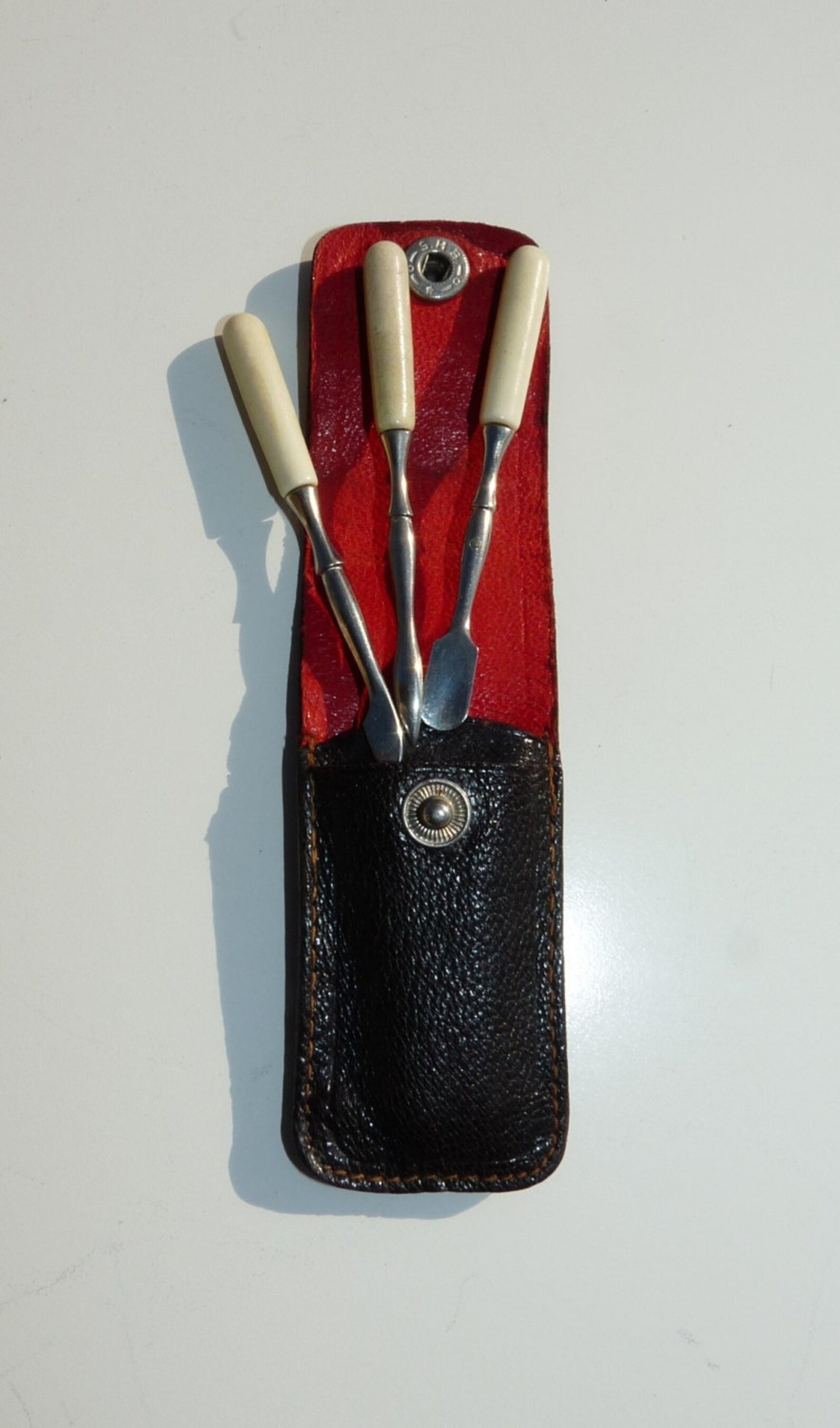 Vintage Manicure Set With Bone Handles Quality Steel Shafts and ...
