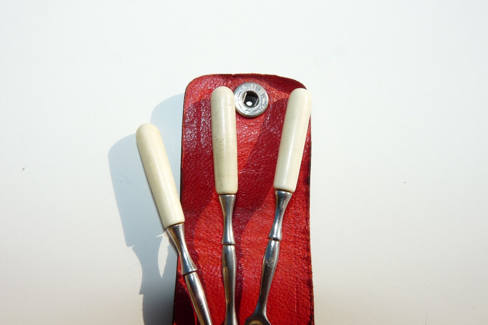 Vintage Manicure Set With Bone Handles Quality Steel Shafts and ...