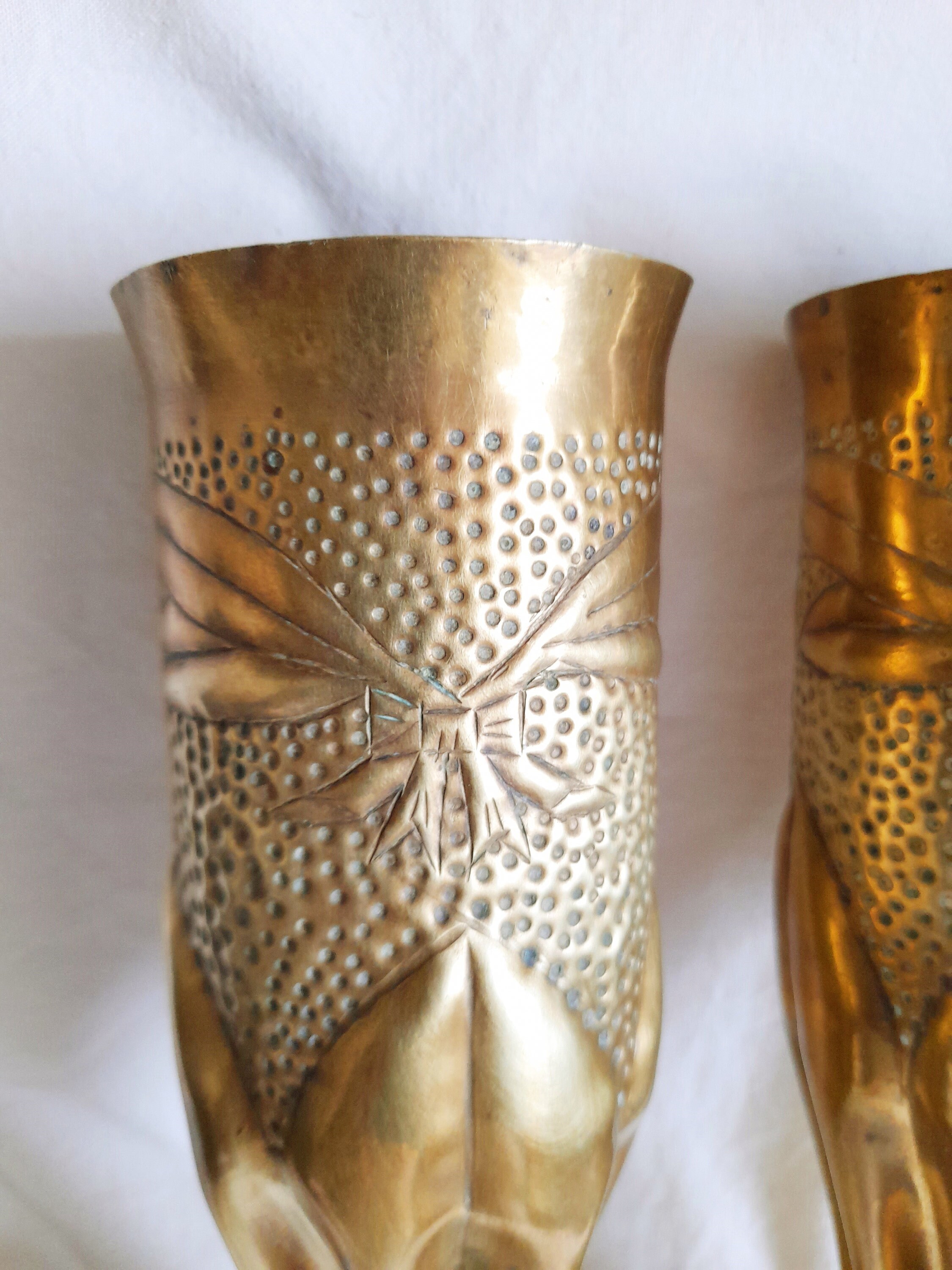 Trench Art Vases French 75mm Field Gun Shell Vases 1916 - Etsy
