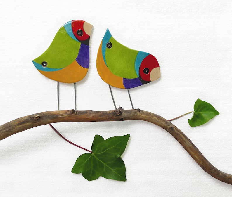 Finch Garden Decor Finch Gifts Garden Art Birds Wall Decor - Etsy