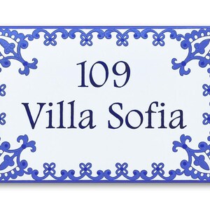 Custom Name Sign Portuguese Style, Ceramic Name Plaque, Personalized ...