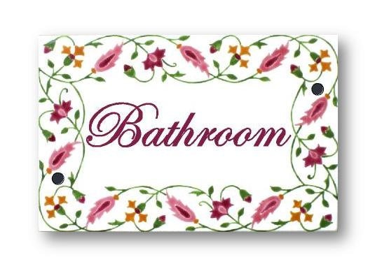 Ceramic Toilet Sign, Restroom Sign, Bathroom Sign, Toilet Door Sign ...