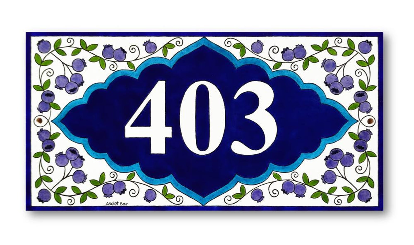 Address Numbers Ceramic Sign Address Plaque Custom House - Etsy