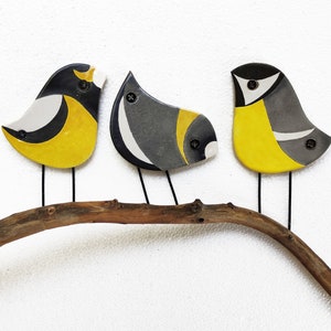 Finch Garden Decor, Finch Gifts, Garden Art, Birds Wall Decor, Bird ...